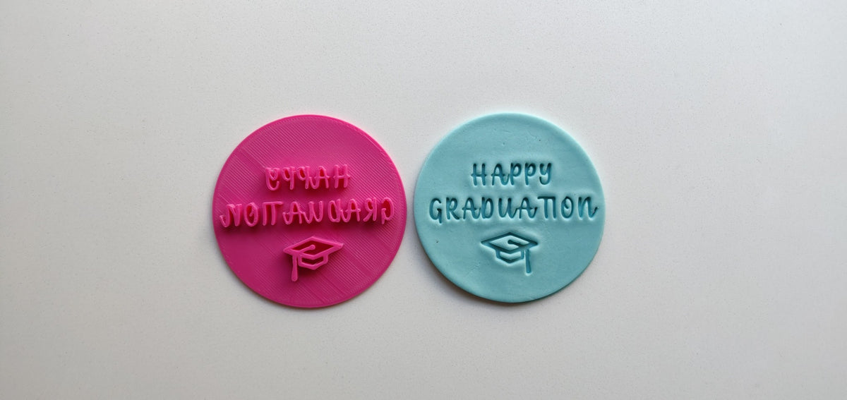 "Happy Graduation" - 7cm Embosser – Cookii